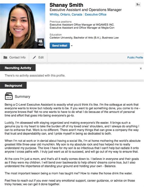 Linkedin Profile Examples For Career Change Sohonibht