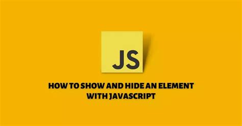 how to show and hide an element with javascript rustcode