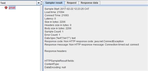 Jmeter Non Response Code Java Net ConnectException Stack Overflow