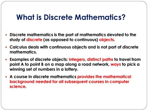 discrete mathematics in the real world ppt download