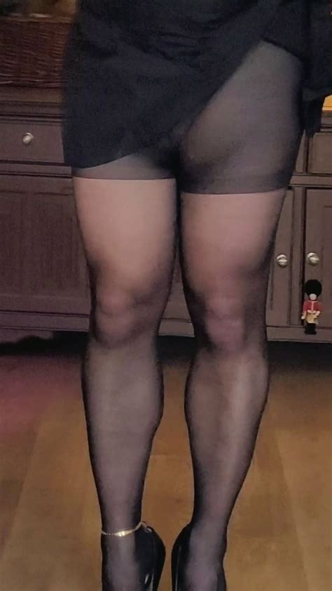 Crossdresser Win Black Tights Heels And Dress Gay Porn 0c Xhamster