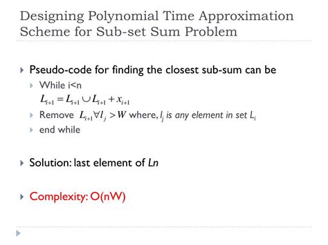 ppt ptas polynomial time approximation scheme cont powerpoint presentation id 2859881