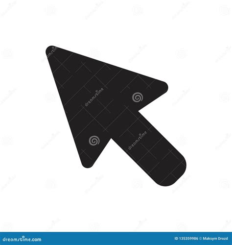 Computer Mouse Cursor Icon In Flat Style Arrow Cursor Vector