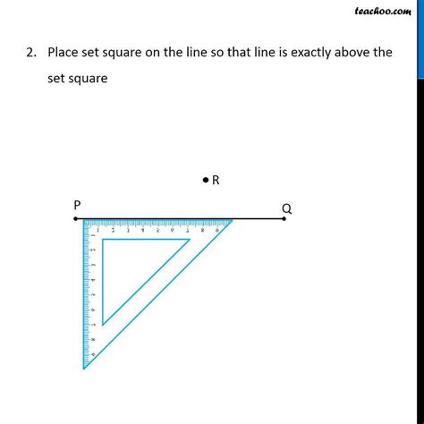 question 2 draw any line segment pq take any point r not on it