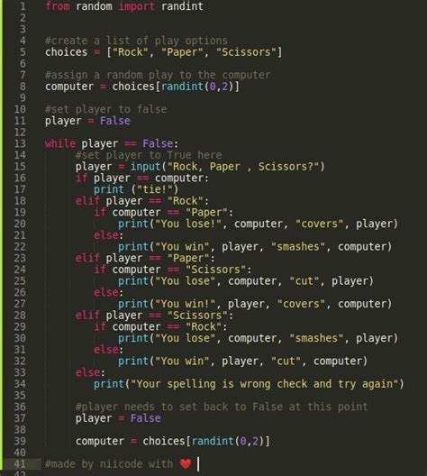 your first python game tutorial rock paper scissors by niicode medium