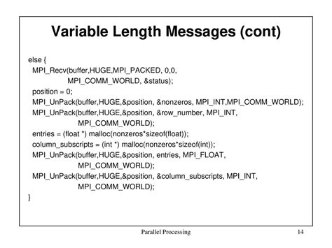 september 4 1997 parallel processing cs 676 lecture 8 grouping data and communicators in mpi