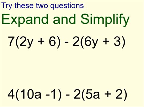 expand brackets and simplify worksheet expand and simplify expressions worksheet tes the art