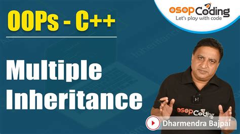 multiple inheritance in oop s inheritance in c order of constructor calling lecture54