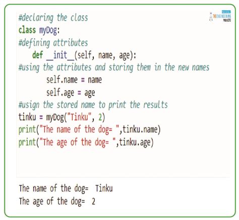 Classes And Objects In Python OOP The Engineering Projects