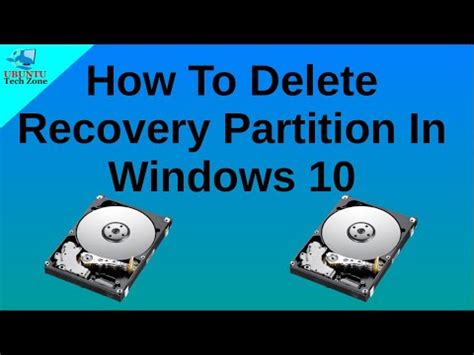 How To Delete Recovery Partition In Windows 10 YouTube