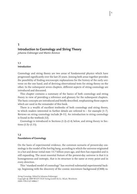 pdf 1 introduction to cosmology and string theory … · 4 1 introduction to cosmology and