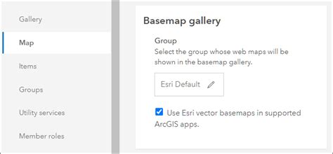 How To Add Esri Vector Basemaps To The Default Basemap Gallery In