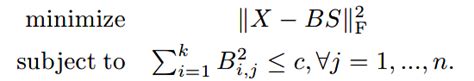 optimization how to minimize the frobenius norm subject to quadratic inequality constraints