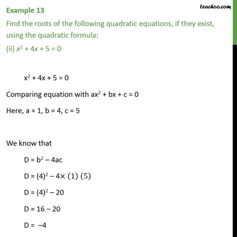 question 7 ii find roots of x 2 4x 5 0 by quadratic formula
