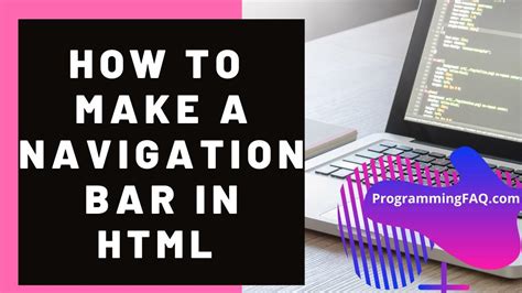 How To Make A NAVIGATION BAR In HTML Example Codes DProgramming