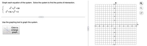 solved graph each equation of the system solve the system