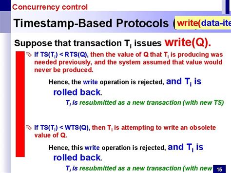 database concurrency control techniques course outlines purpose of