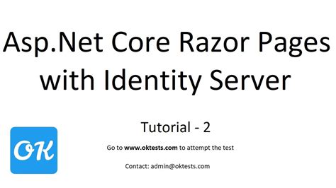 asp core razor pages tutorial 2 implement identity in core 3 0 and 3 1 razor pages oktests