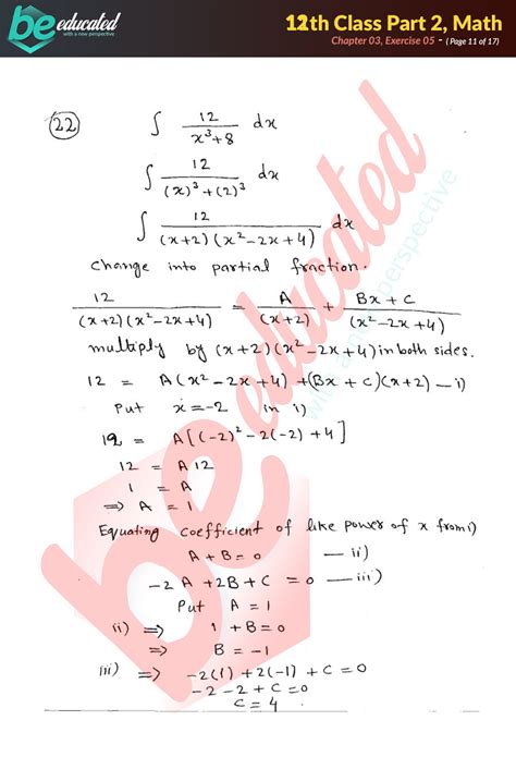 exercise 3 5 mathematics fsc part 2 notes inter part 2 notes