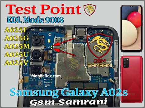 Samsung Galaxy A02s SM A025F Test Point ISP EMMC PinOUT