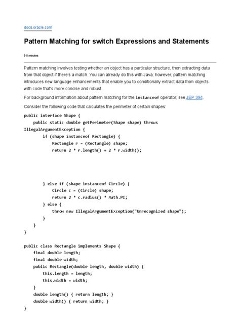 pattern matching for switch expressions and statements pdf variable computer science