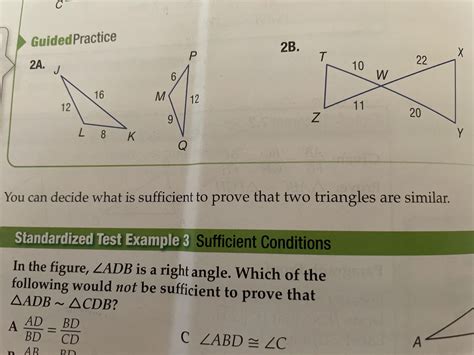 determine whether the triangles are similar if so write a similarity statement explain ur