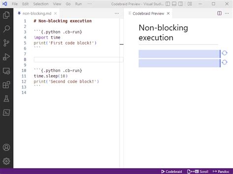 code execution codebraid preview — scipy 2022