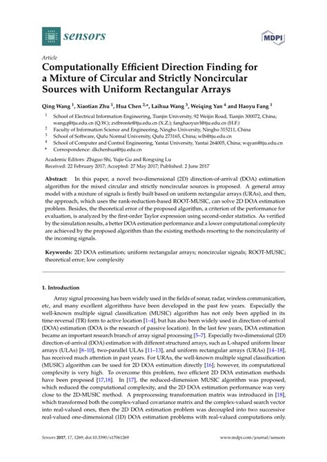 pdf computationally efficient direction finding for a mixture of circular and strictly