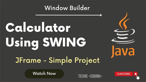 simple calculator in java jframe swing live project java 2023 javaswing youtube