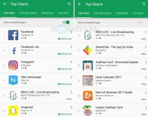 Google Starts Rolling Out Show Installed Apps Toggle In Play Store