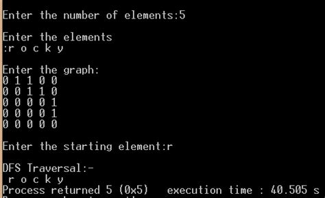 c programs graph with bfs breadth first search traversal