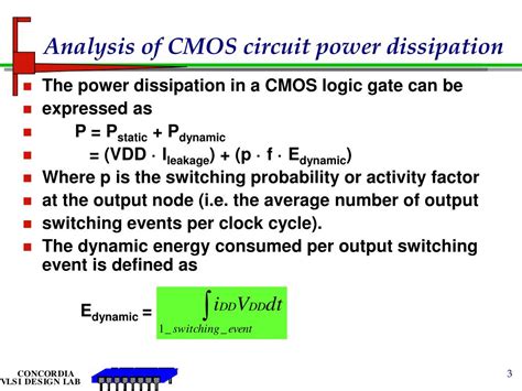 ppt power dissipation in cmos powerpoint presentation free download id 5409547