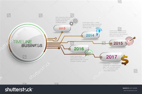 Business Timeline Data Infographic Process Chart Stock Vector Royalty