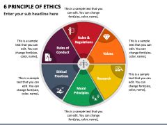 6 Principle Of Ethics PowerPoint Template PPT Slides