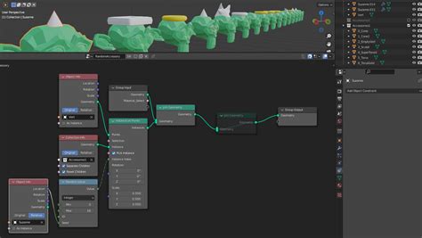 Geometry Nodes Creating A Random Object Picker With Rarity Modeling