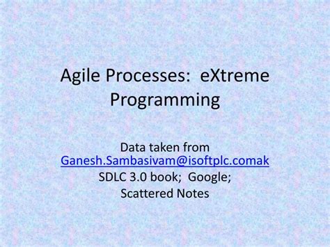 ppt agile processes extreme programming powerpoint presentation free download id 1579400