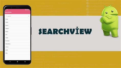 SearchView In ListView Android Studio JAVA YouTube