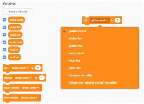 cannot make the difference between local and global variables in variable selector · issue