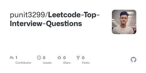 github punit3299 leetcode top interview questions