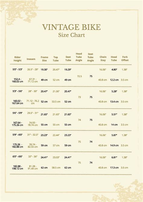 Bike Frame Size Guide Infoupdate Org