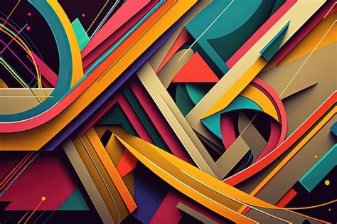 Premium Photo 3d Abstract Background Design With Geometric Shapes And