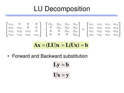 ppt solving linear systems numerical recipes chap 2 powerpoint presentation id 405487