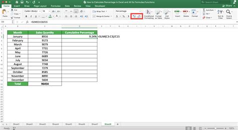 how to calculate percentages in excel and all its formulas functions compute expert
