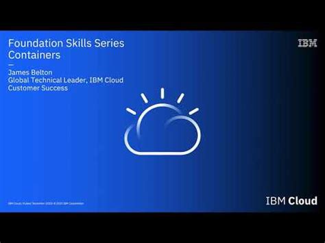 IBM Cloud Foundation Skills Series Create A Kubernetes Cluster YouTube