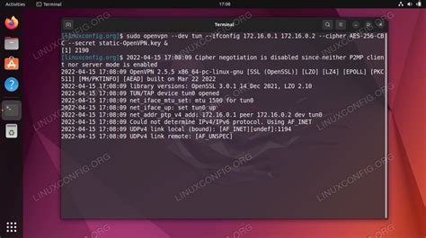 Basic Ubuntu 22 04 OpenVPN Client Server Connection Setup LinuxConfig