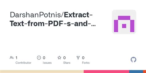github darshanpotnis extract text from pdf s and images using tesseract