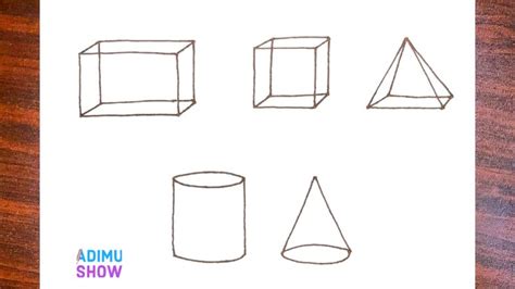 How To Draw D Shapes Step By Step