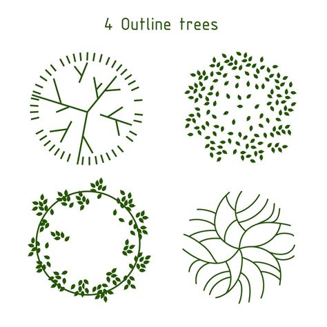 Trees For The Master Plan Tree Plans For Architectural Floor Plans Or