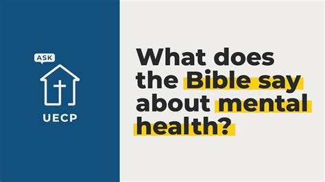 What Does The Bible Say About Mental Health AskUECP YouTube