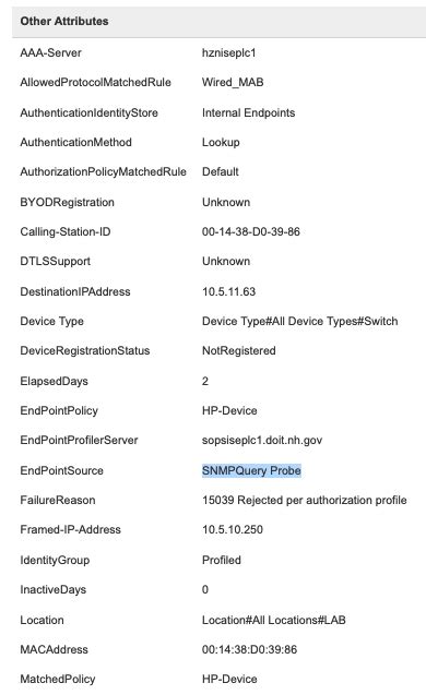 solved ise hp device profiling rules cisco community